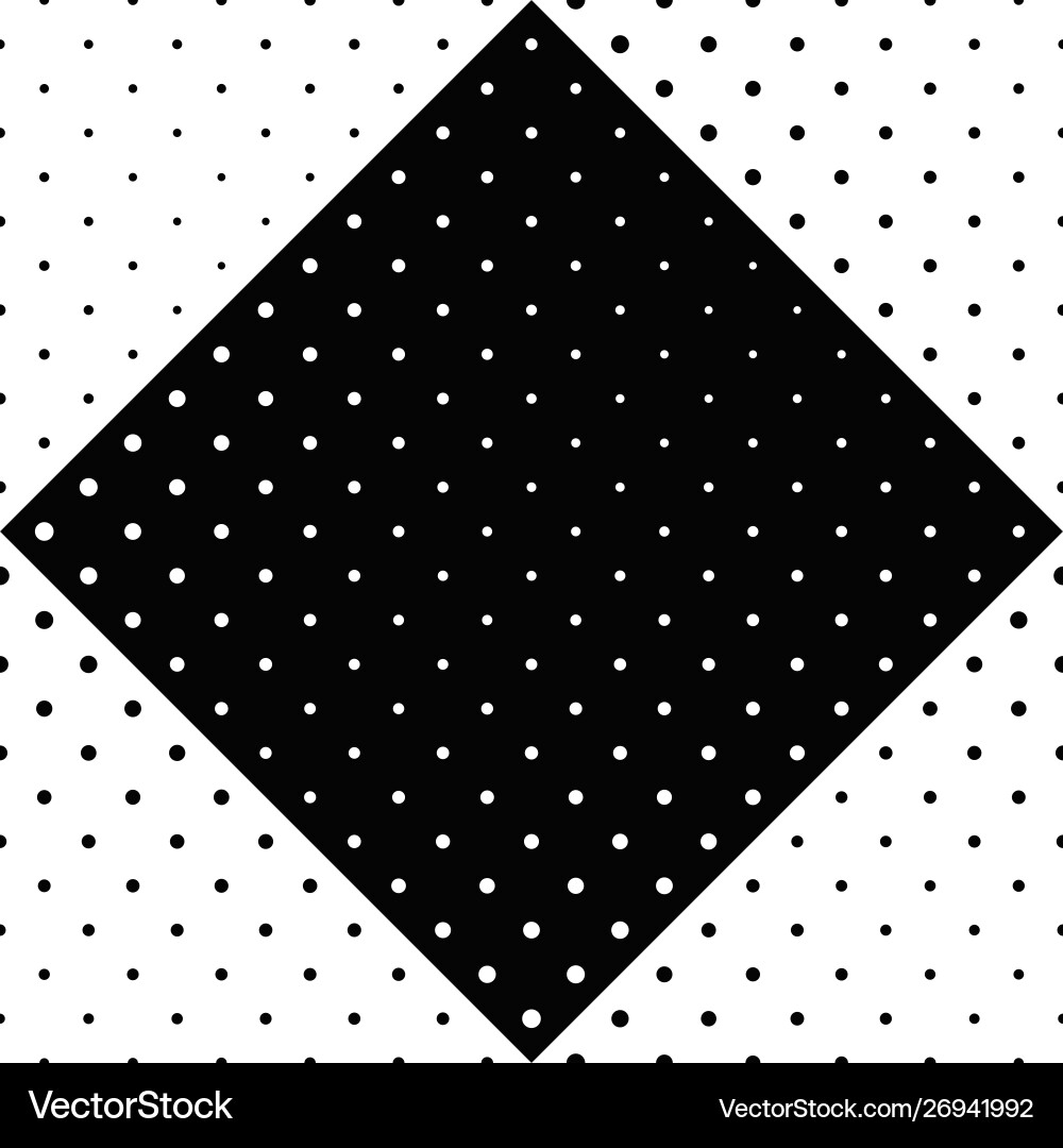 Abstract seamless black and white geometrical dot Vector Image