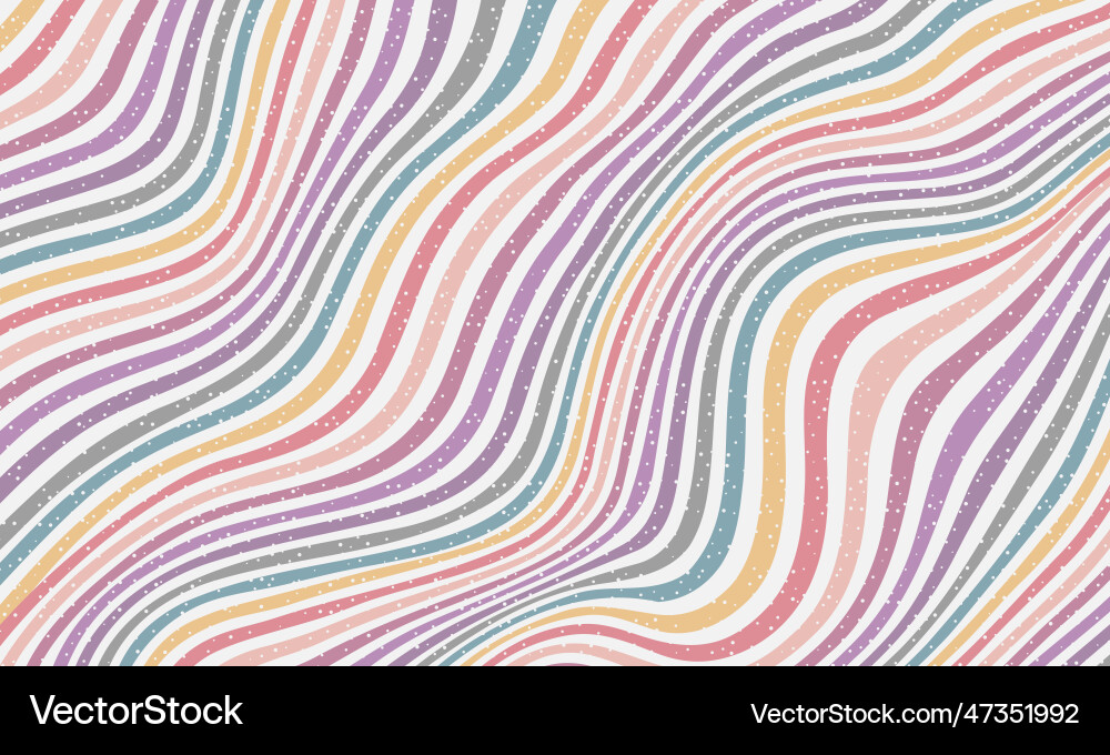 Abstract wave or wavy stripes pastel color Vector Image