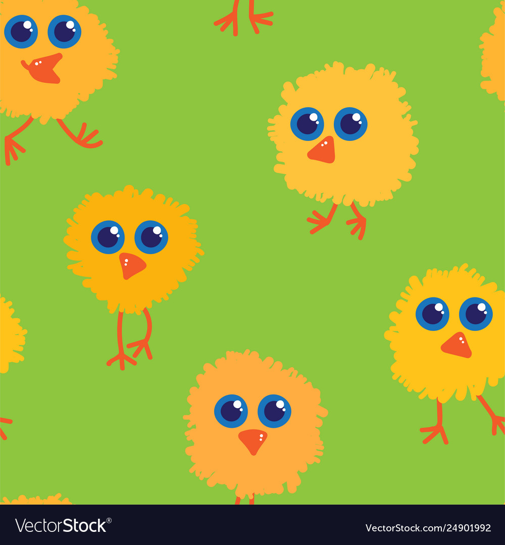 Chickens seamless pattern Royalty Free Vector Image