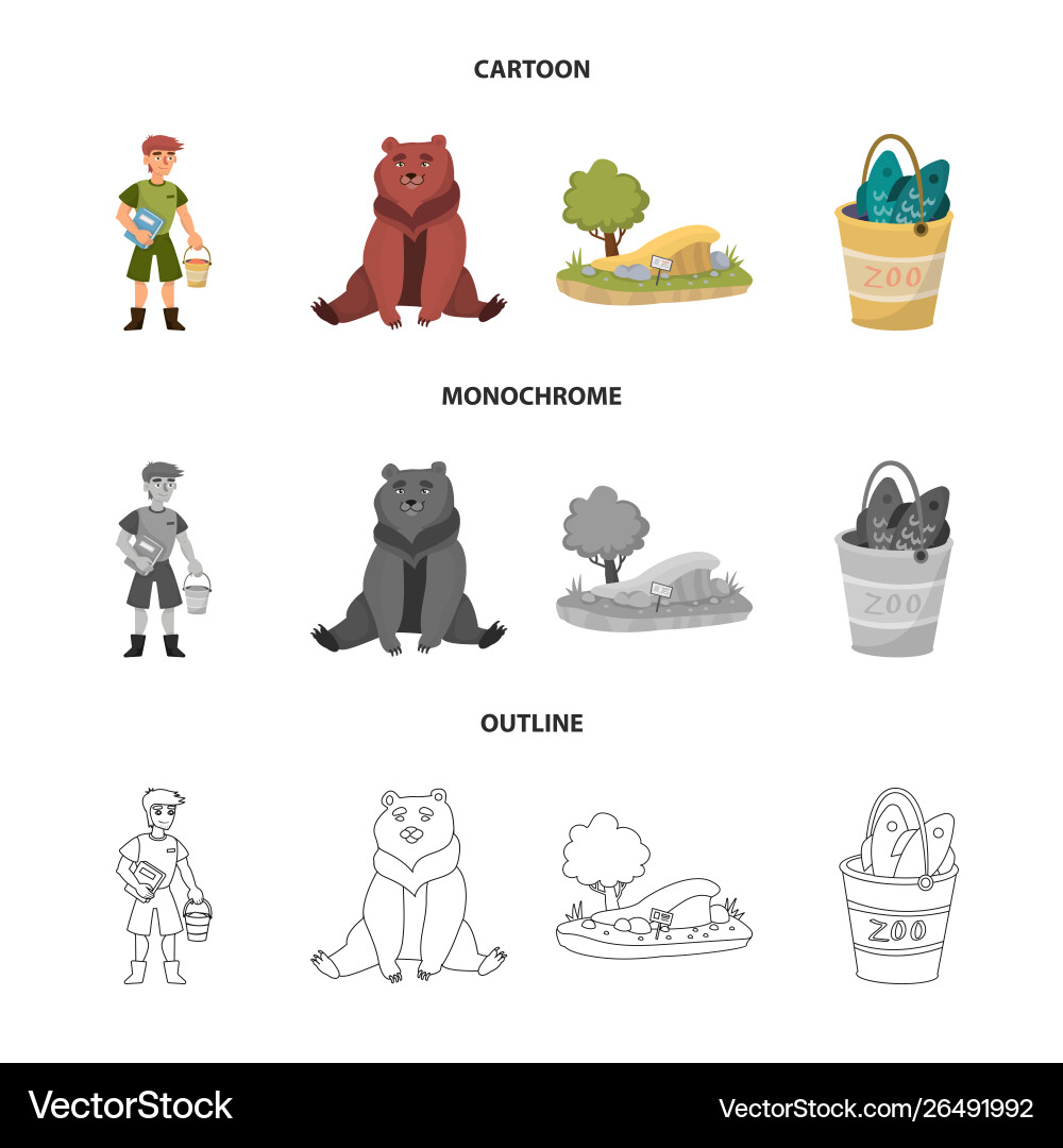 Design nature and fun sign set Royalty Free Vector Image