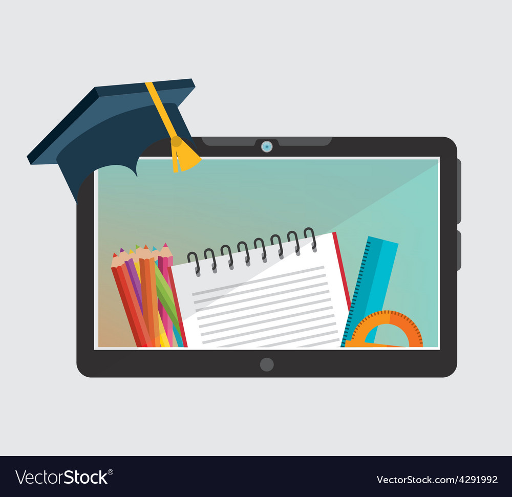 E-learning concept Royalty Free Vector Image - VectorStock