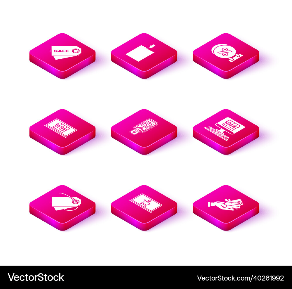 Set blank label template price tag human hand Vector Image