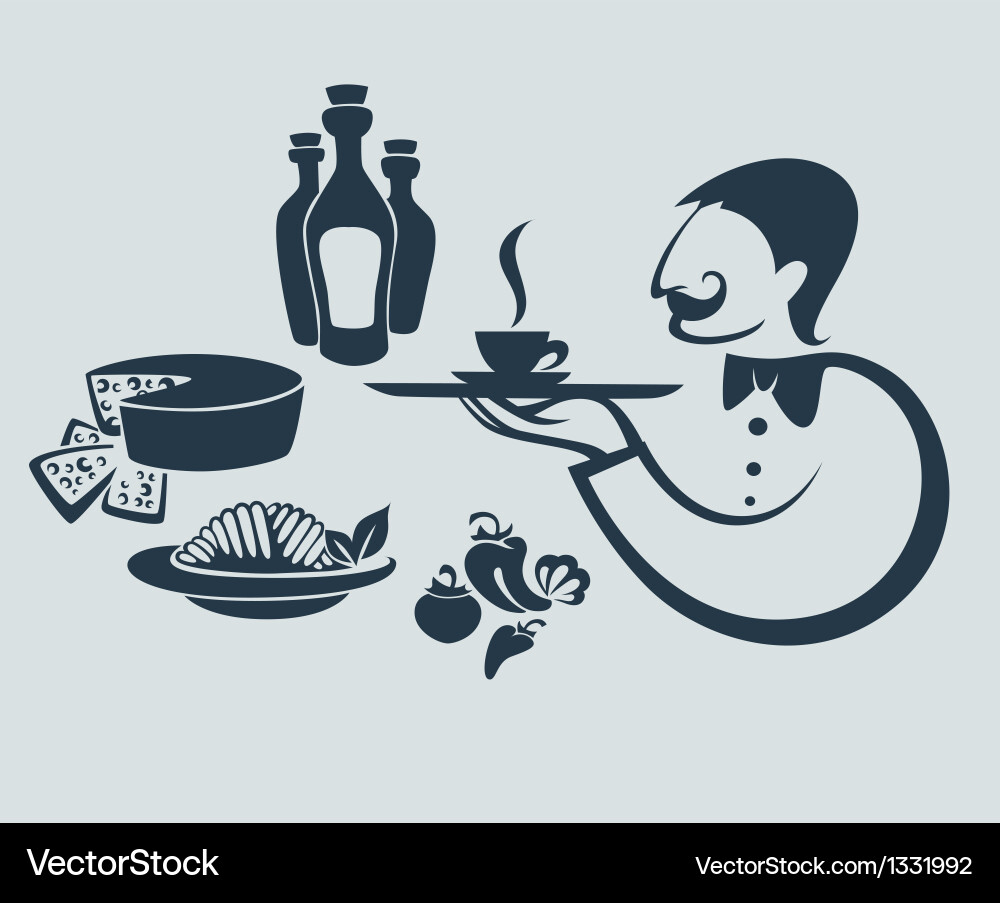 Traditional italian food Royalty Free Vector Image