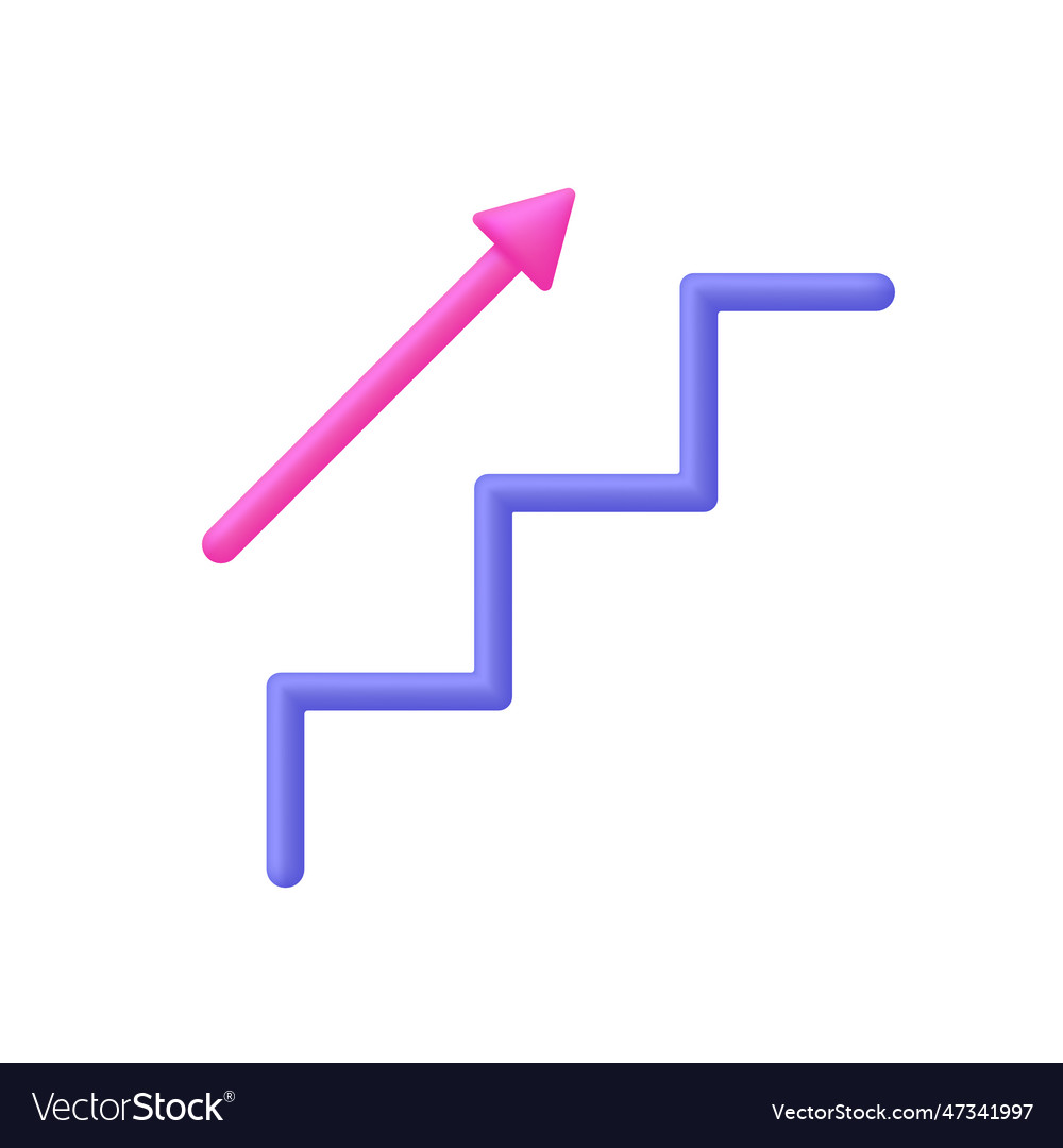 3d growing bar graph Royalty Free Vector Image 3d growing bar graph Royalty Free Vector Image