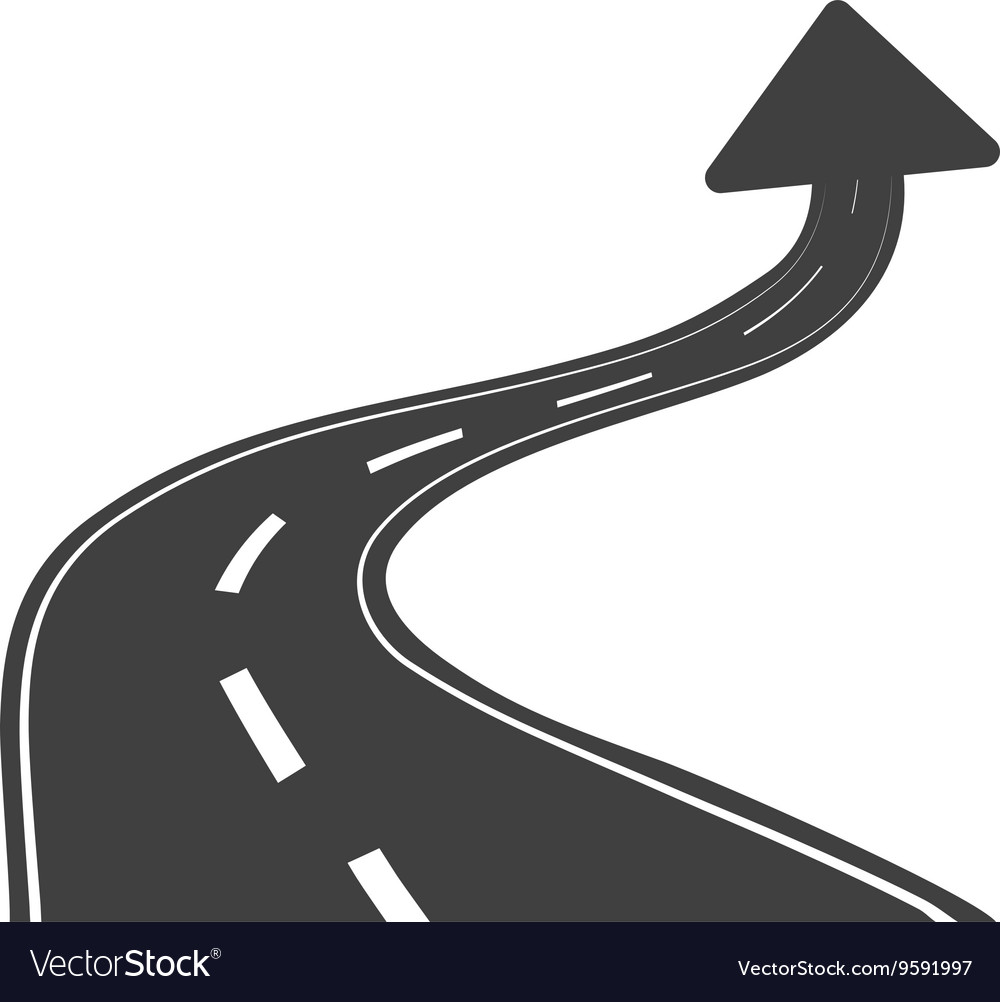 Arrow icon way and direction design Royalty Free Vector