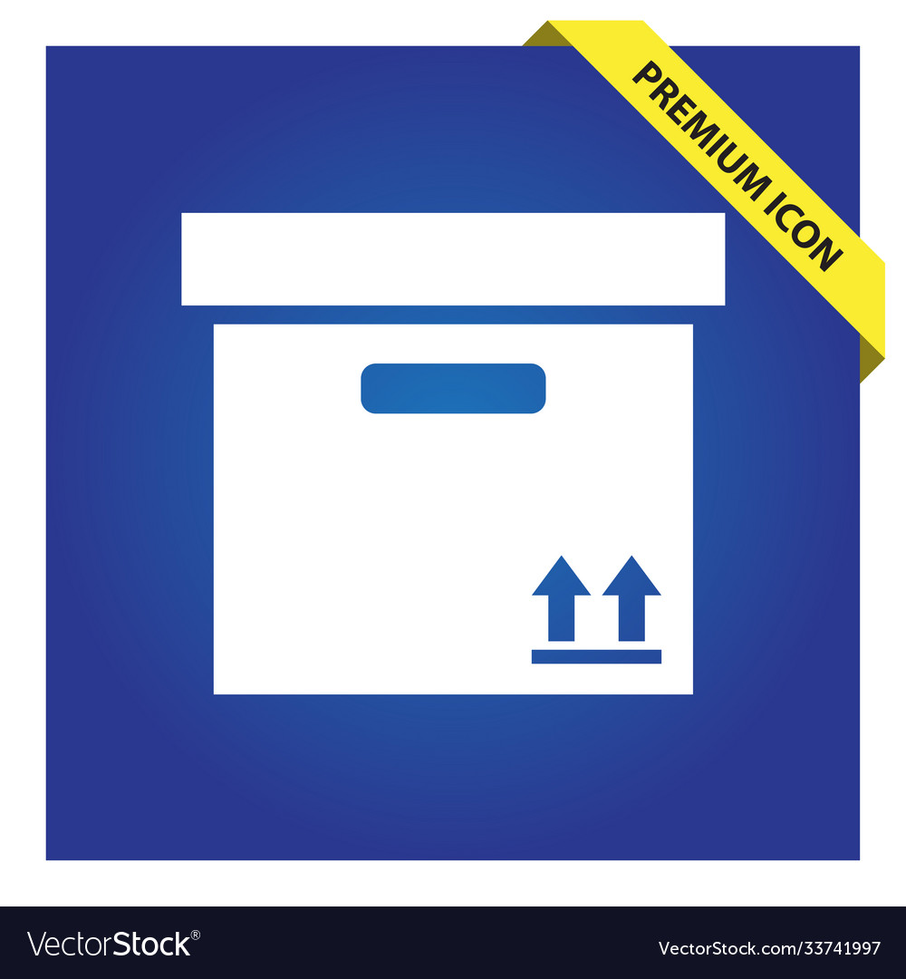 Box icon Royalty Free Vector Image - VectorStock