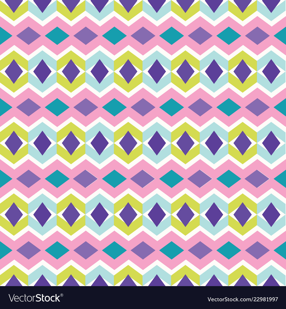 Chevron diamond pattern seamless Royalty Free Vector Image