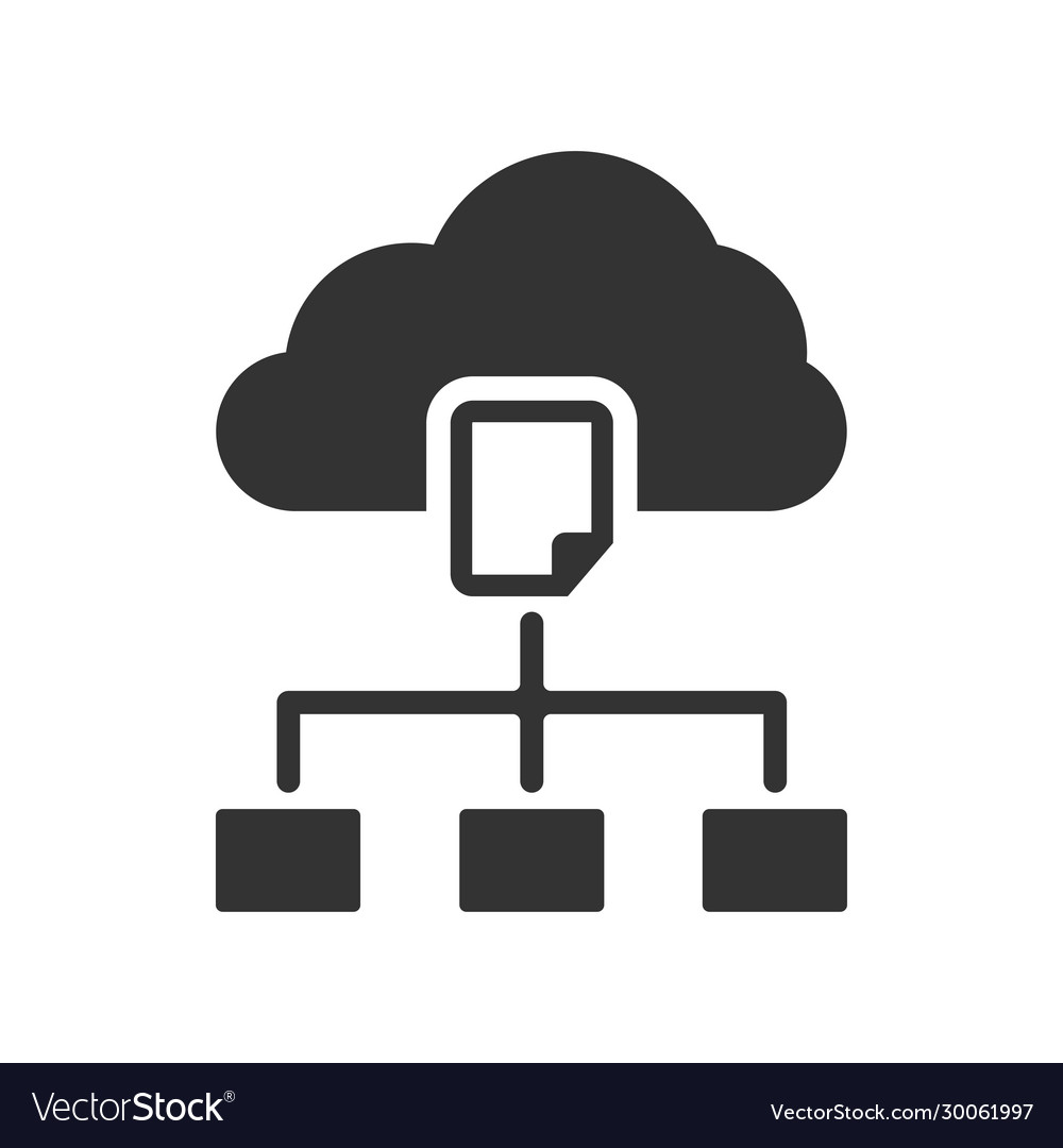 Cloud sharing icon Royalty Free Vector Image - VectorStock