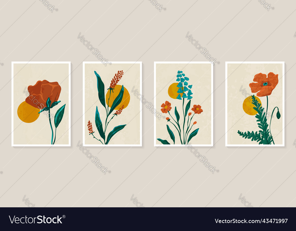 Creative minimalist abstract art background Vector Image