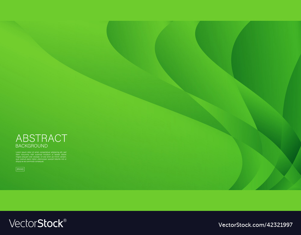 Green wave abstract background pattern Royalty Free Vector