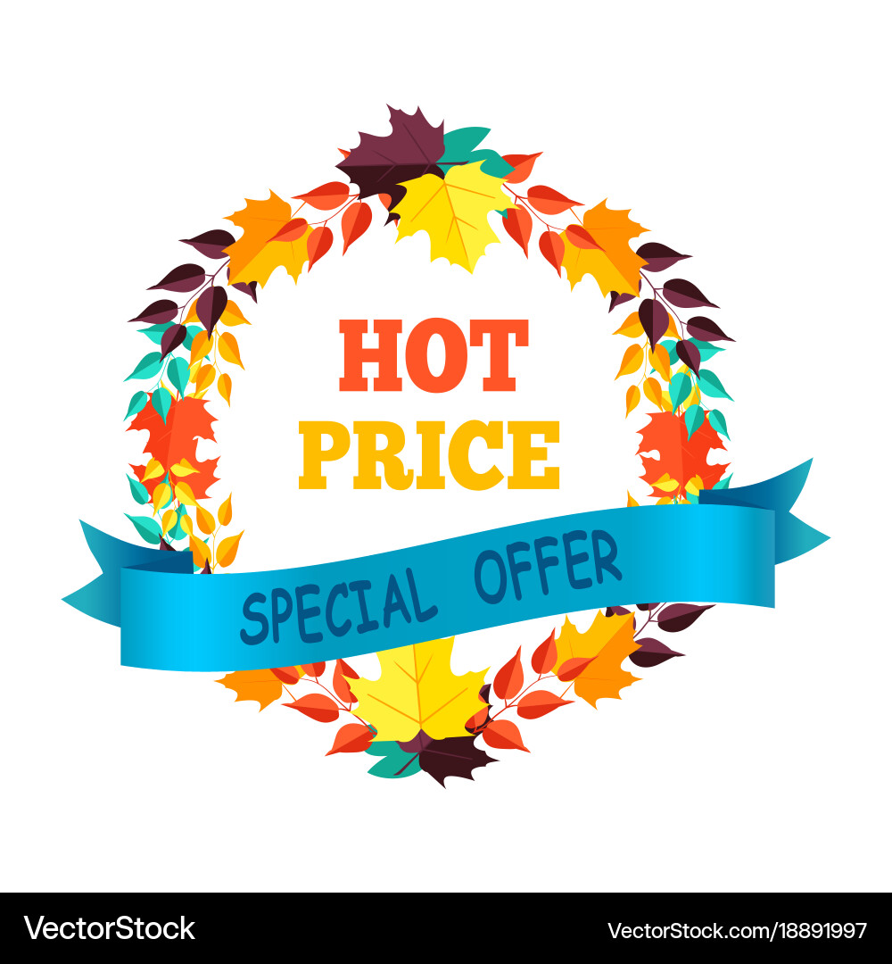 Hot price special offer Royalty Free Vector Image