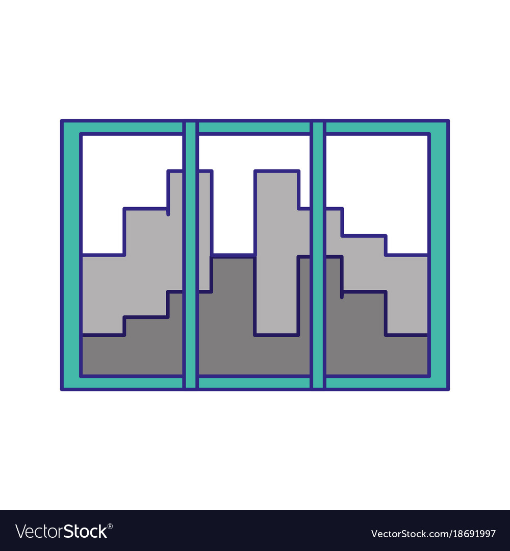 Isolated window design Royalty Free Vector Image