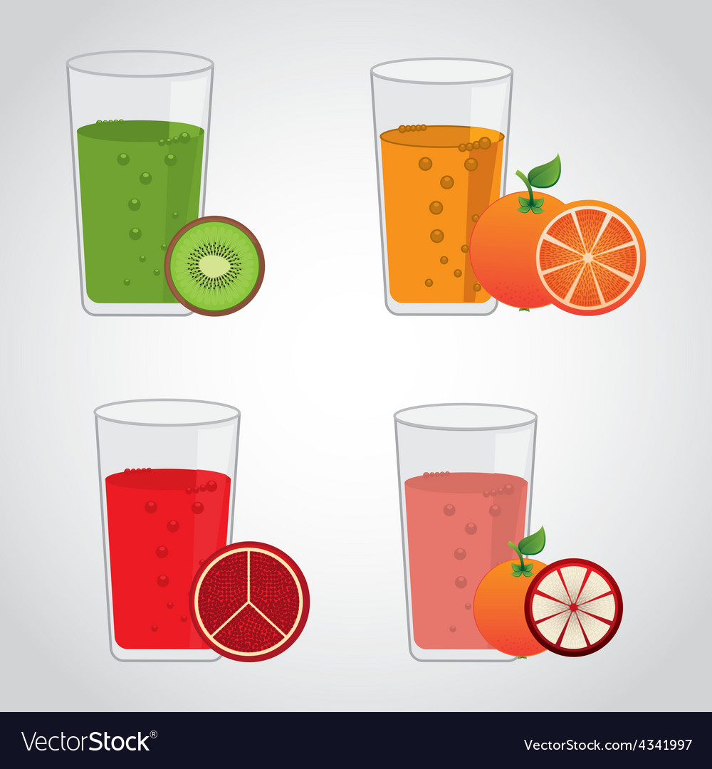Juice fruit Royalty Free Vector Image - VectorStock
