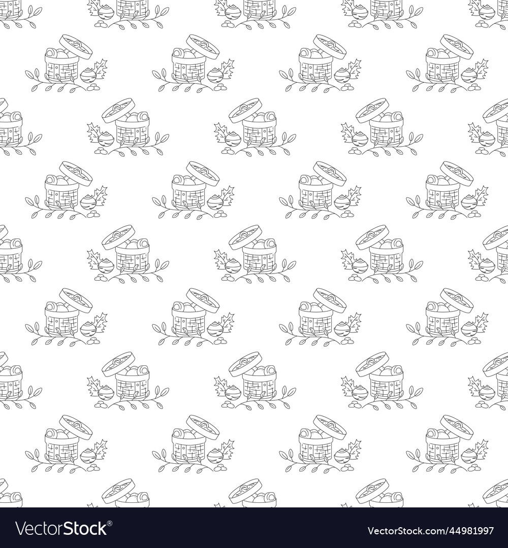 Manju pattern seamless pattern with freshly Vector Image