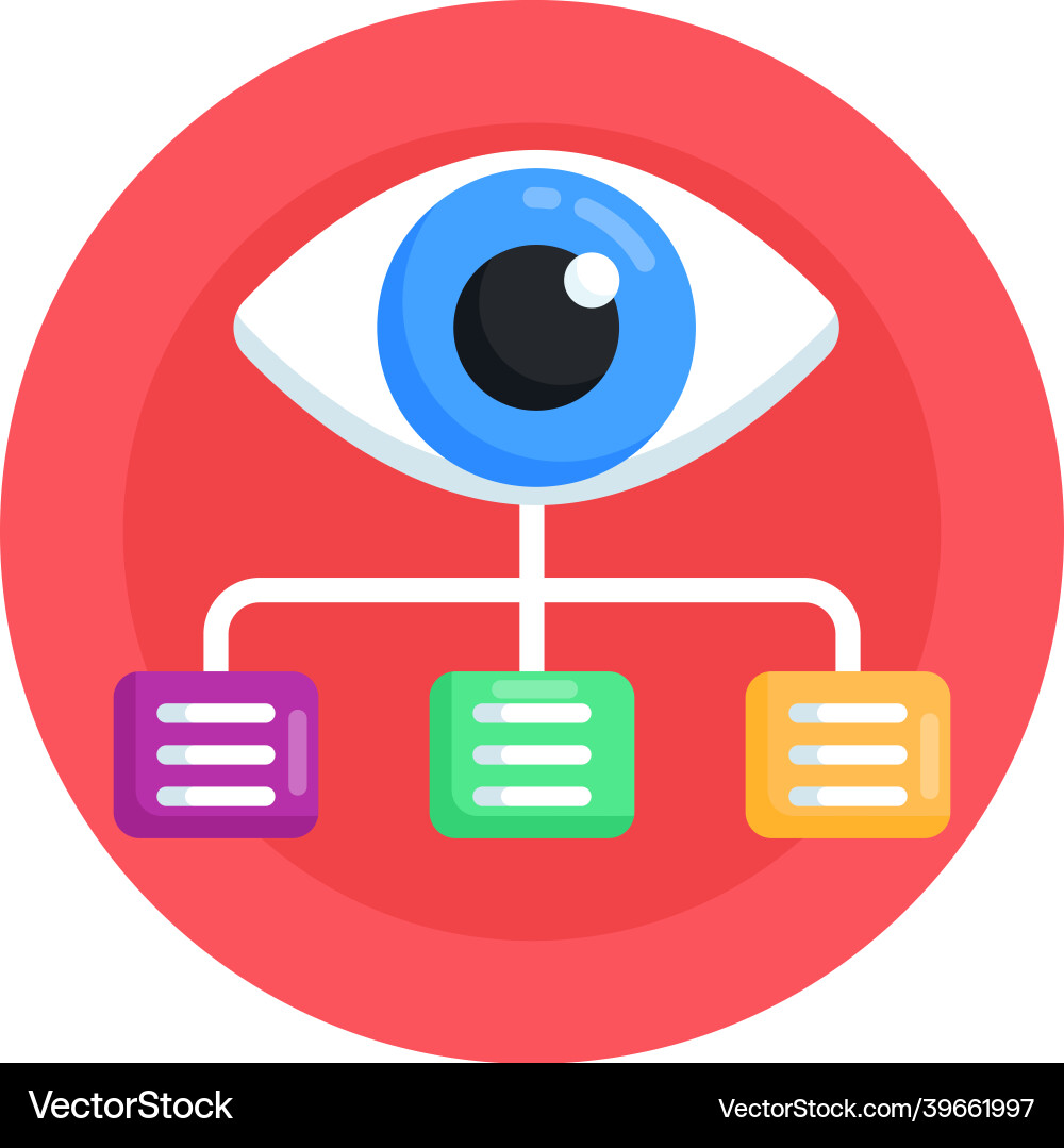 Network monitoring Royalty Free Vector Image - VectorStock
