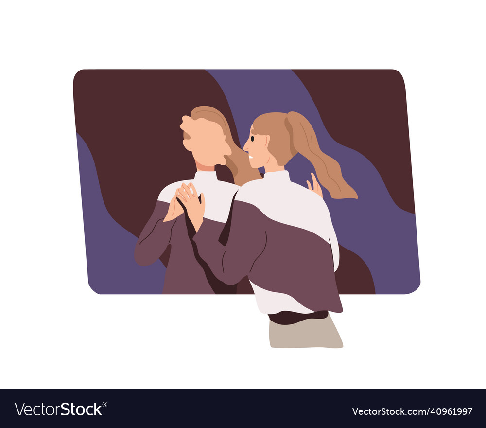 Psychology distorted self-perception concept Vector Image Psychology distorted self-perception concept Vector Image