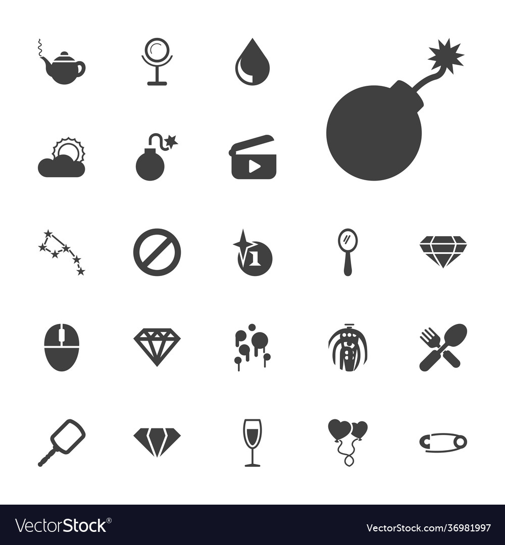 Shiny icons Royalty Free Vector Image - VectorStock