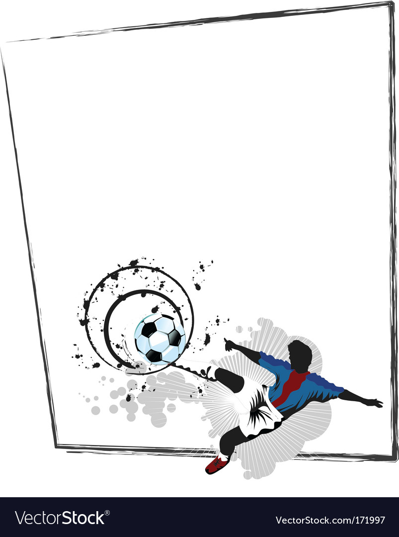 Soccer border Royalty Free Vector Image - VectorStock