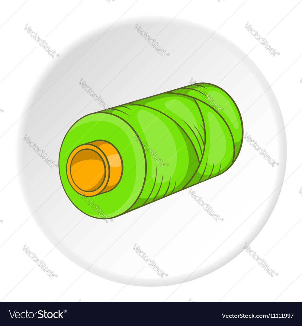 Spool icon flat style Royalty Free Vector Image