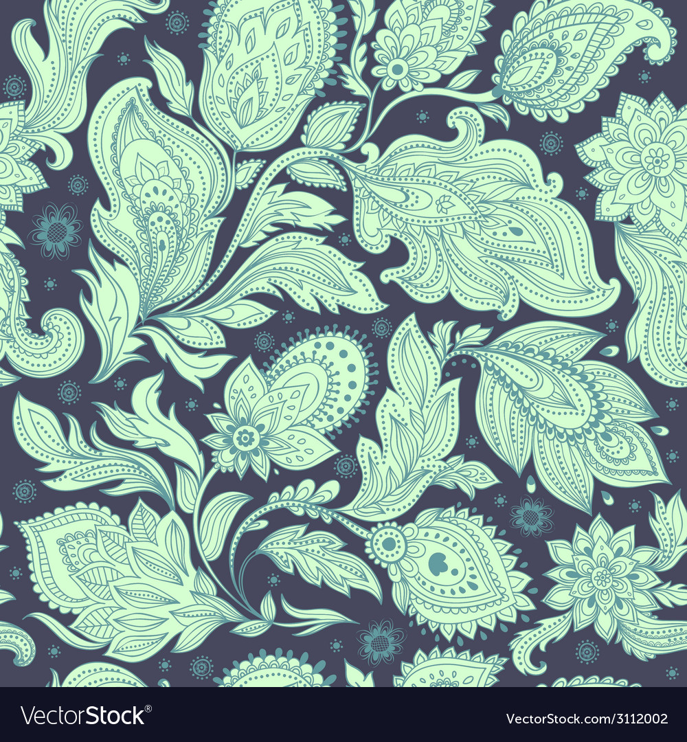 Beautiful floral seamless Royalty Free Vector Image