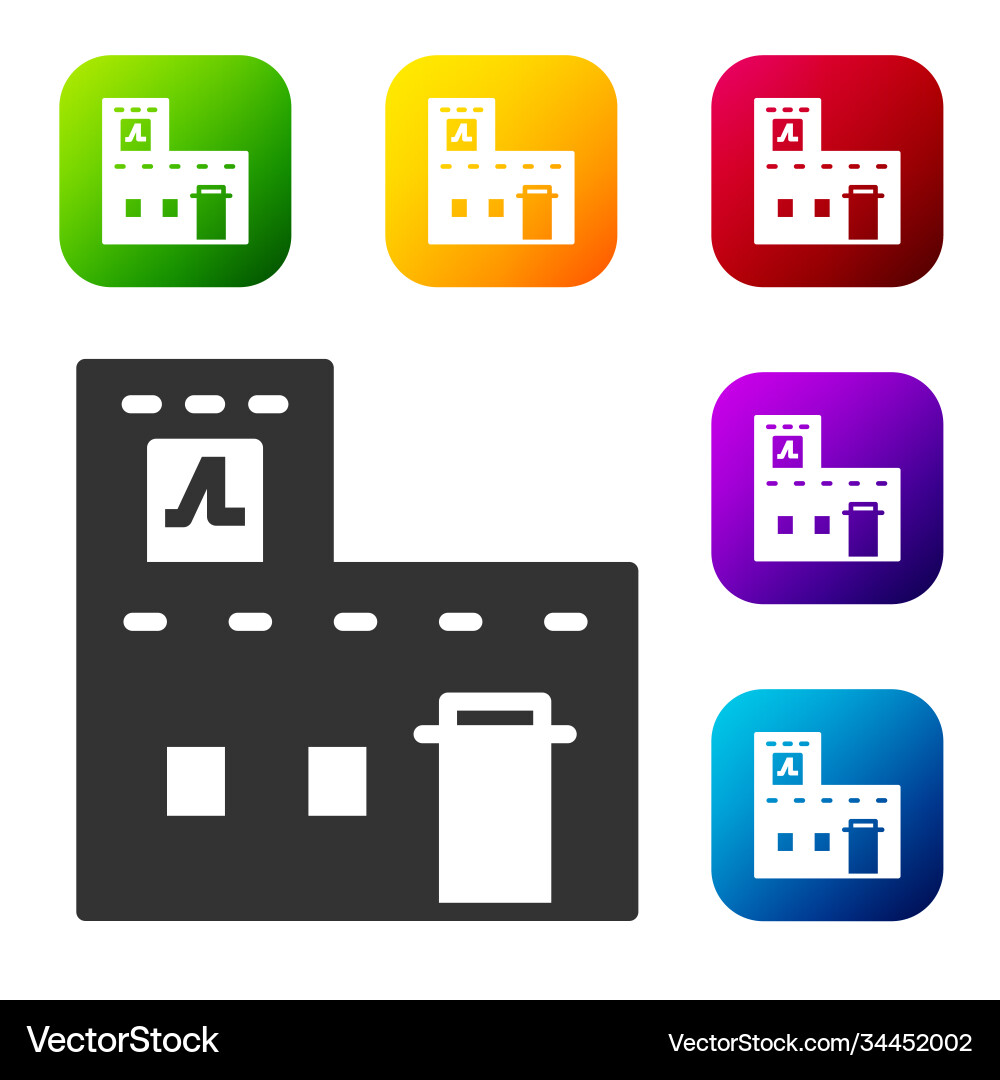 Black traditional mexican house icon isolated Vector Image
