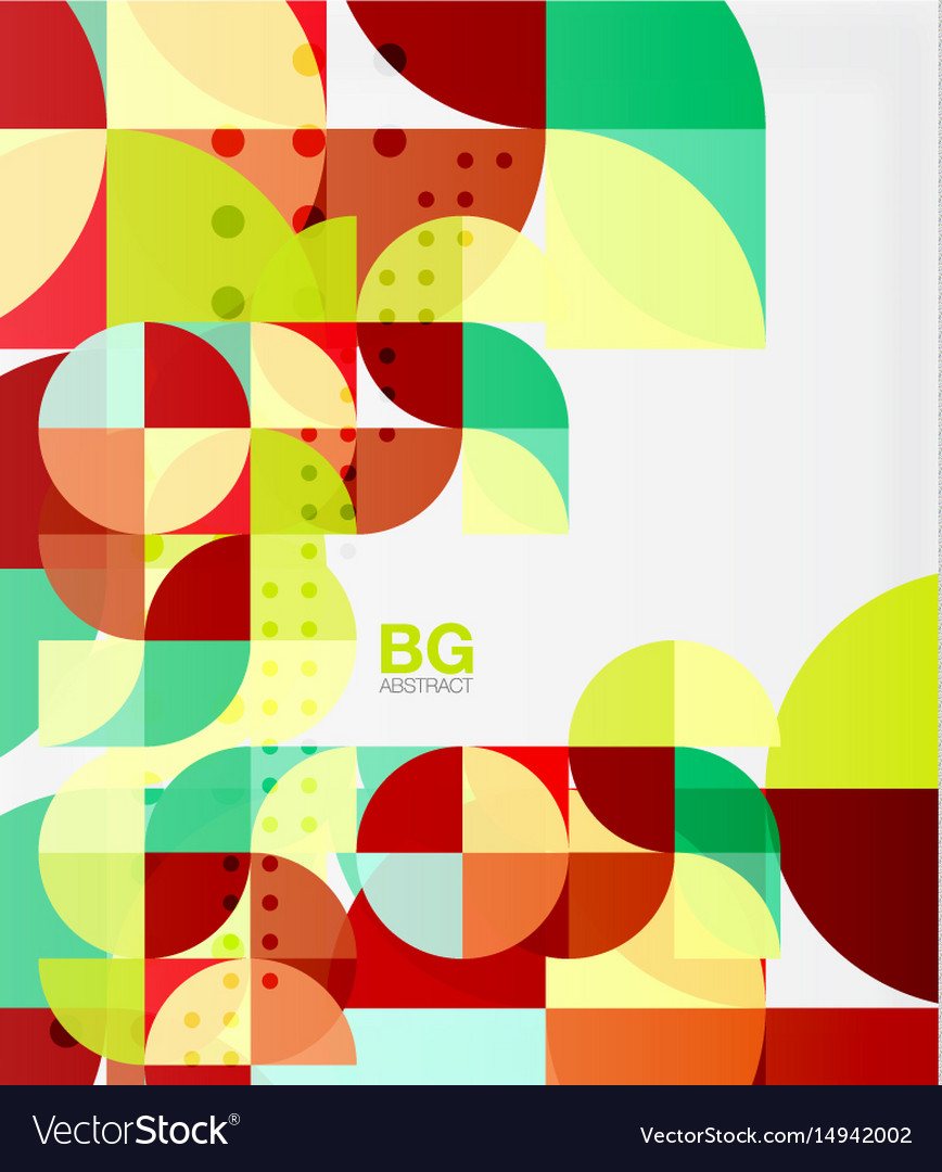 Circle concept composition on white Royalty Free Vector