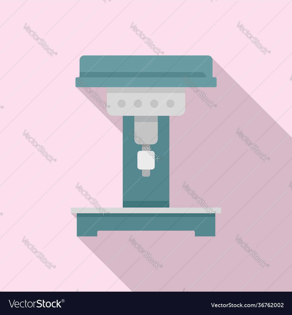 Engineer milling machine icon flat style Vector Image