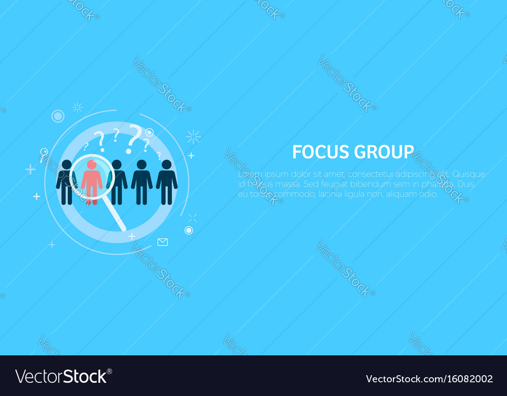Focus target group Royalty Free Vector Image - VectorStock