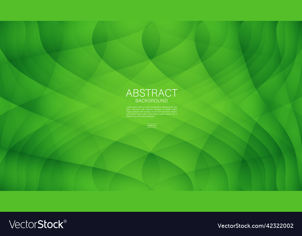 Green wave abstract background wave pattern Vector Image
