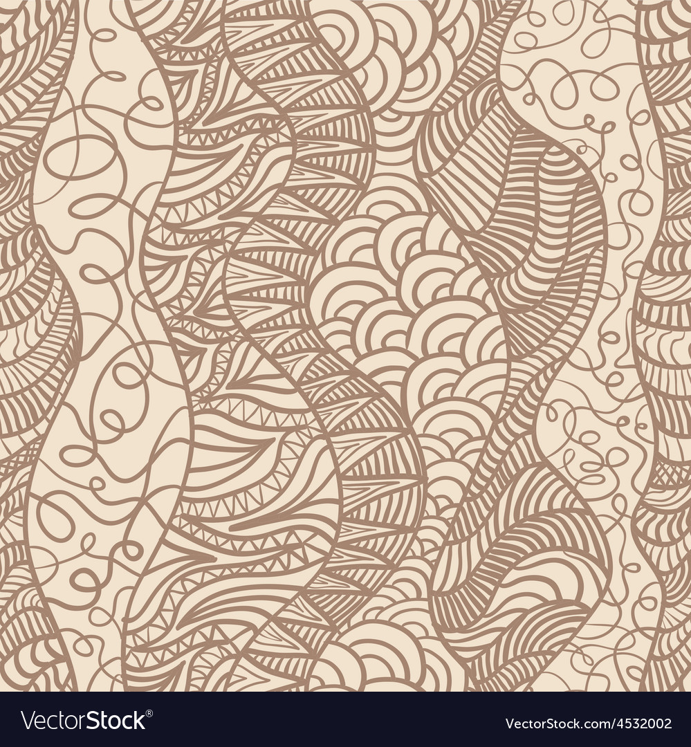Hand drawn seamless pattern Royalty Free Vector Image