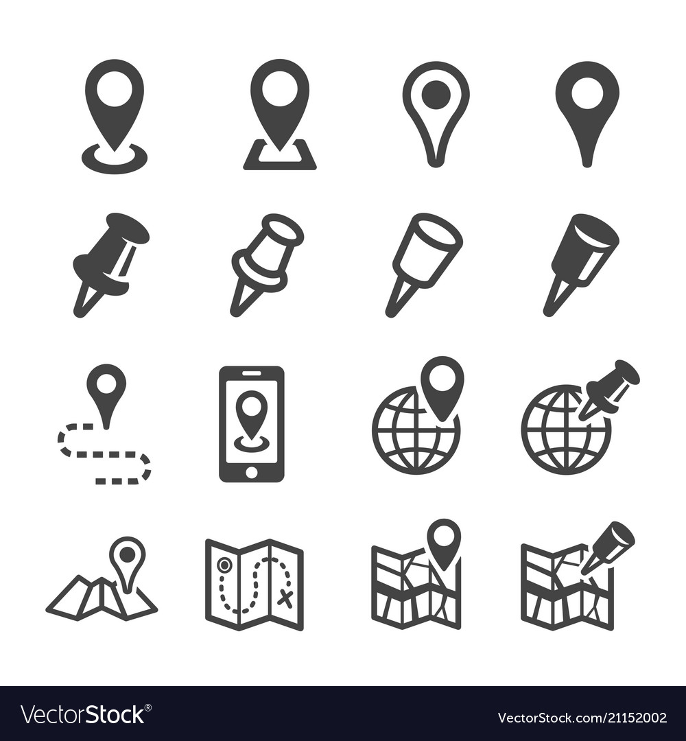 Location icon Royalty Free Vector Image - VectorStock
