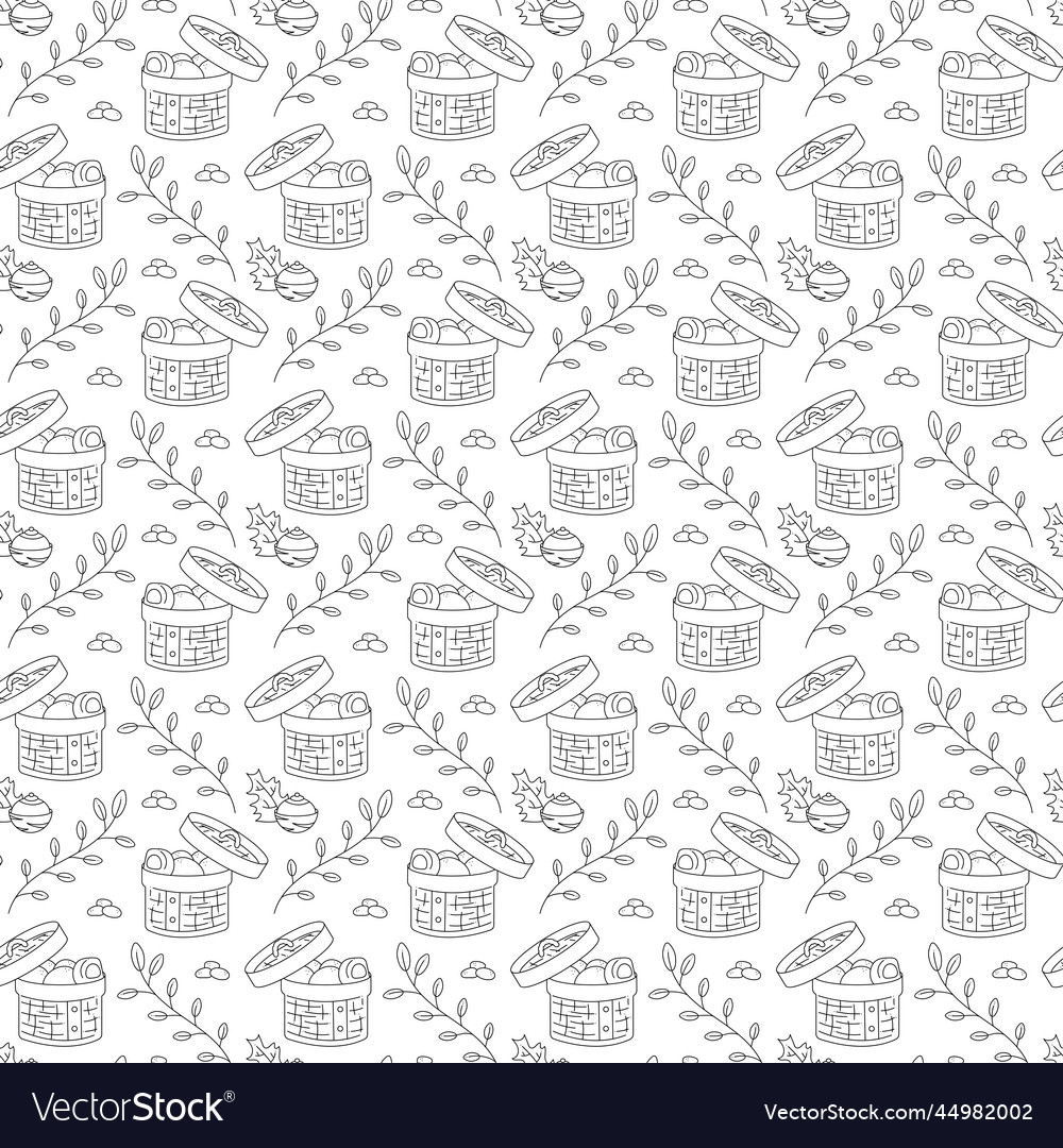 Manju pattern seamless pattern with freshly Vector Image
