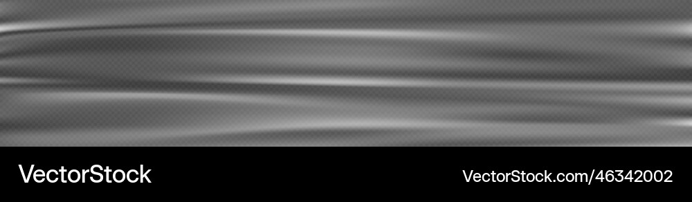 Plastic film realistic stretch wrap wrinkled Vector Image