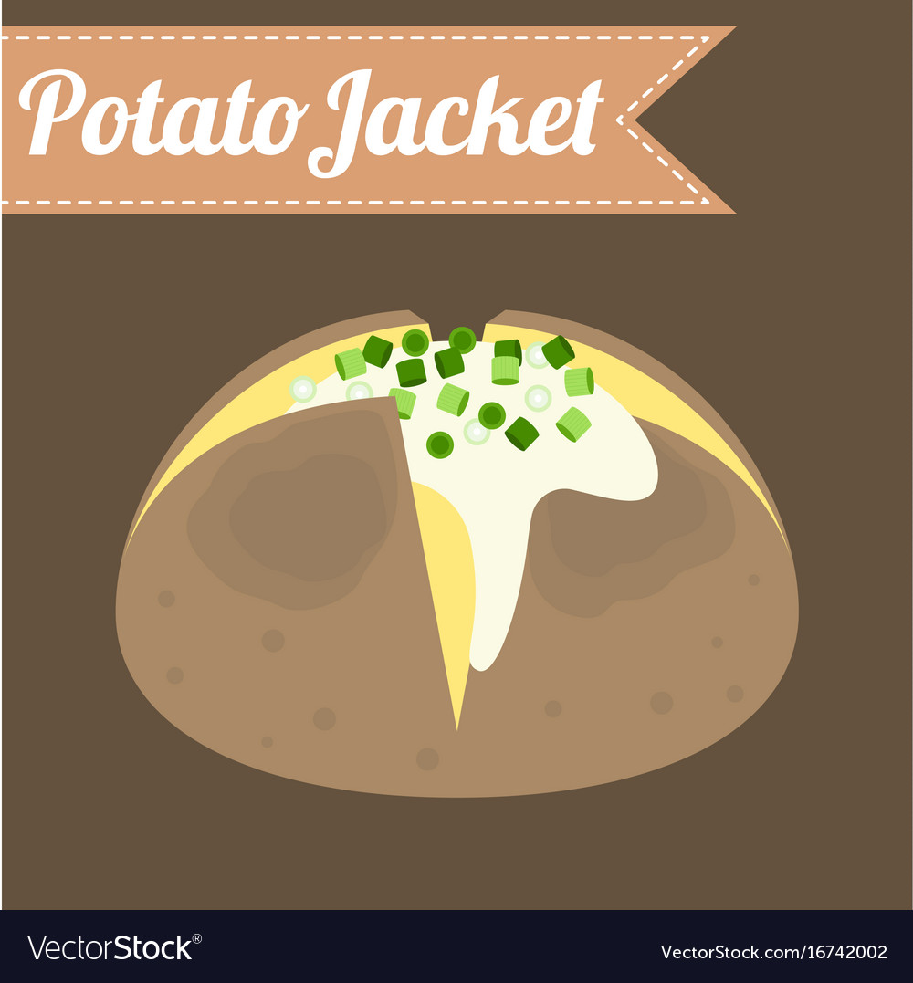 Potato jacket Royalty Free Vector Image - VectorStock