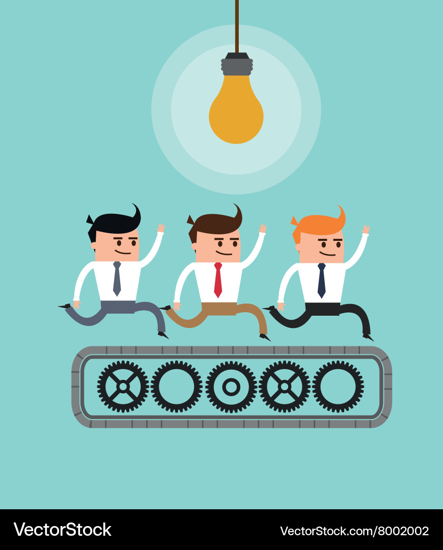 Project and strategy design businessman cartoon Vector Image