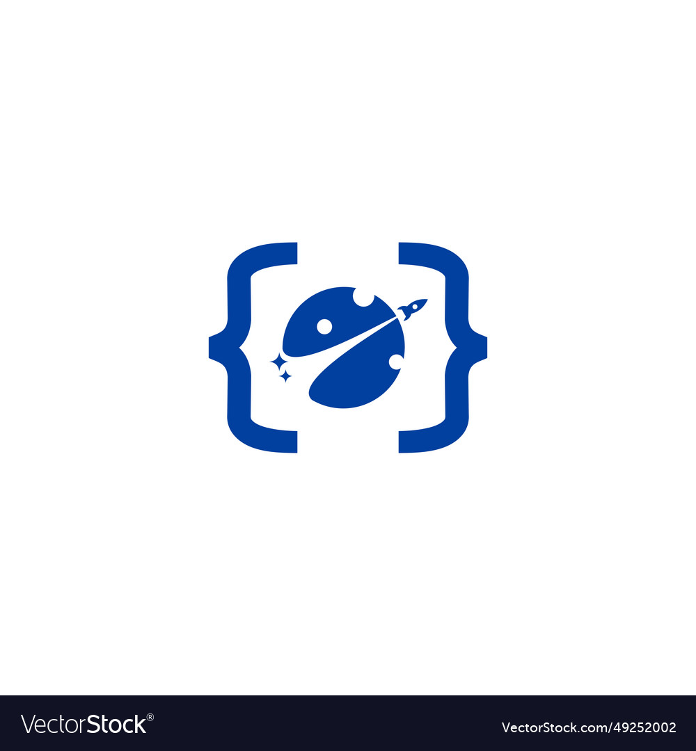 Space design logo Royalty Free Vector Image - VectorStock