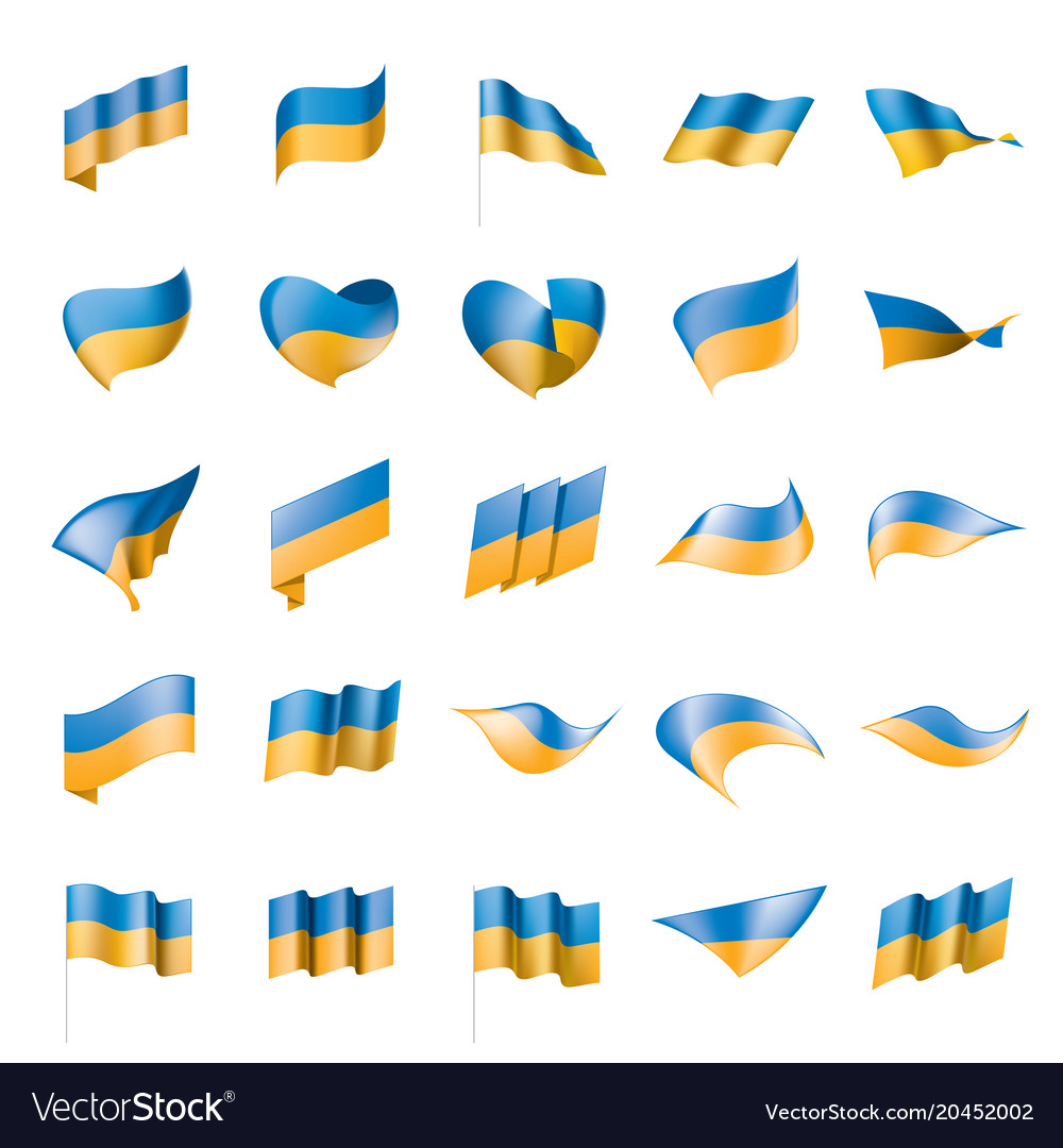 Ukraine flag Royalty Free Vector Image - VectorStock