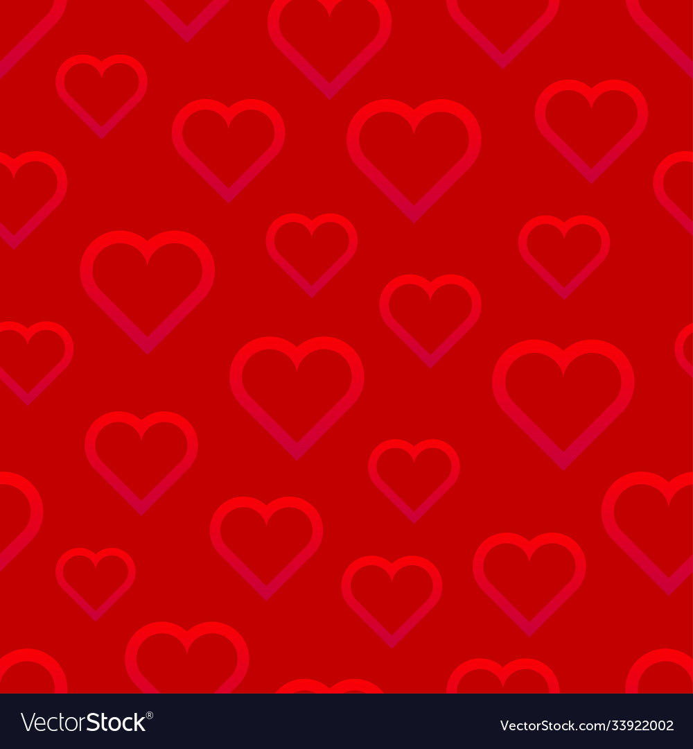 Valentines day seamless pattern with hearts Vector Image