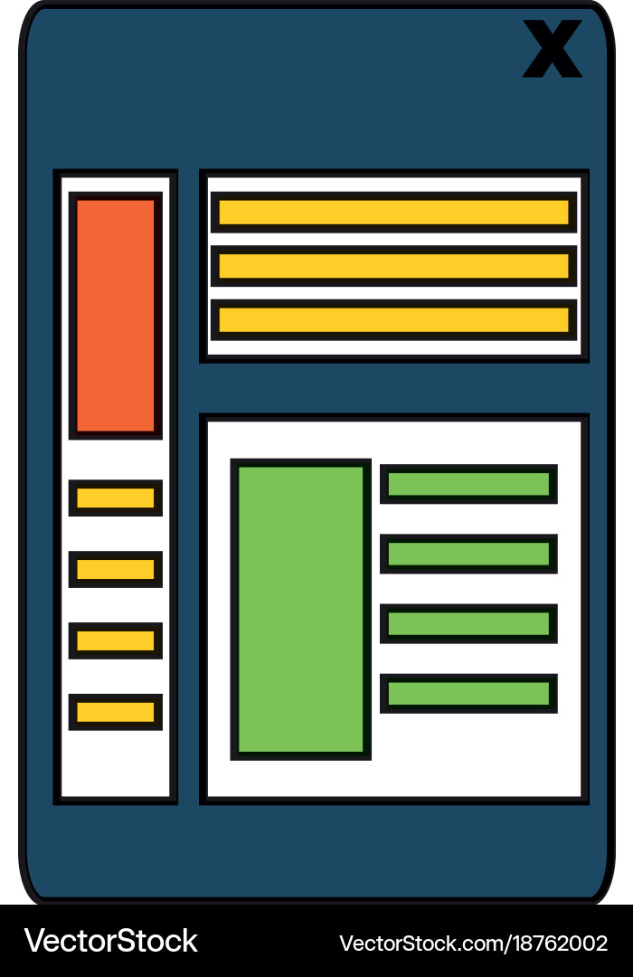 Web page interface icon Royalty Free Vector Image