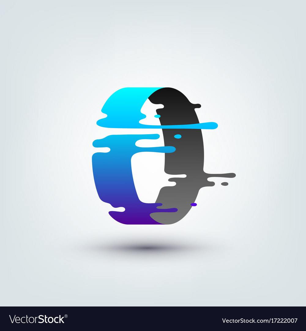 Abstract colored 3d ring Royalty Free Vector Image