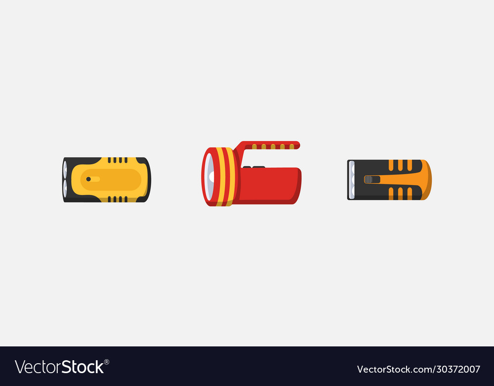 Flashlight light Royalty Free Vector Image - VectorStock