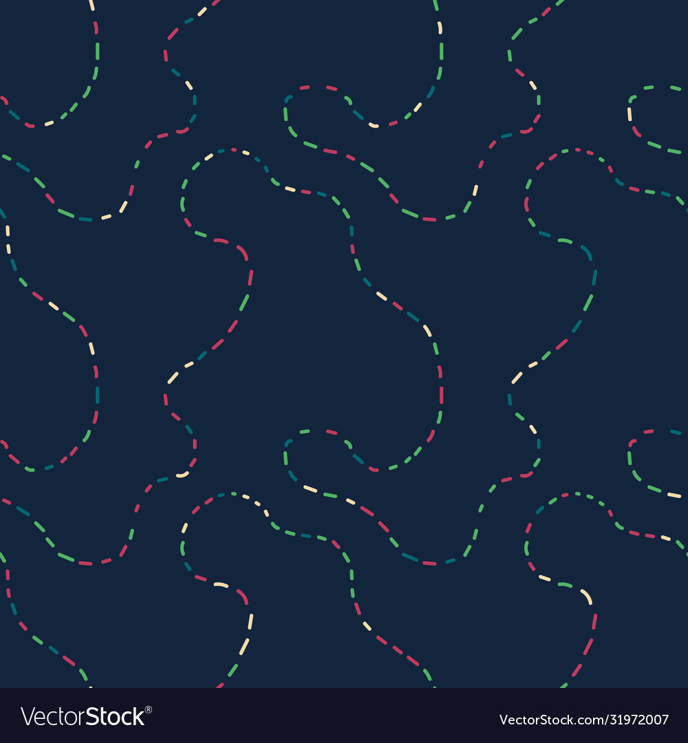 Seamless pattern with long dashed lines Royalty Free Vector