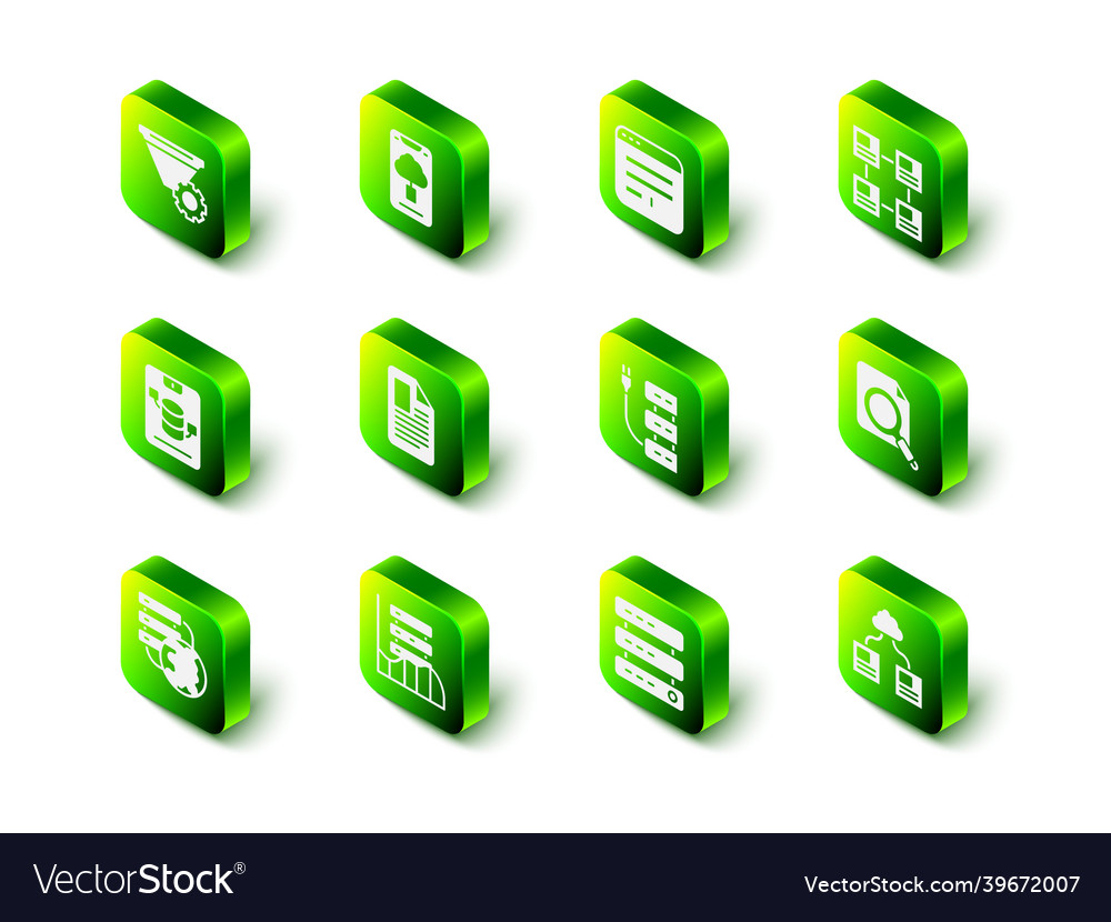 Set cloud technology data transfer browser window Vector Image Set cloud technology data transfer browser window Vector Image