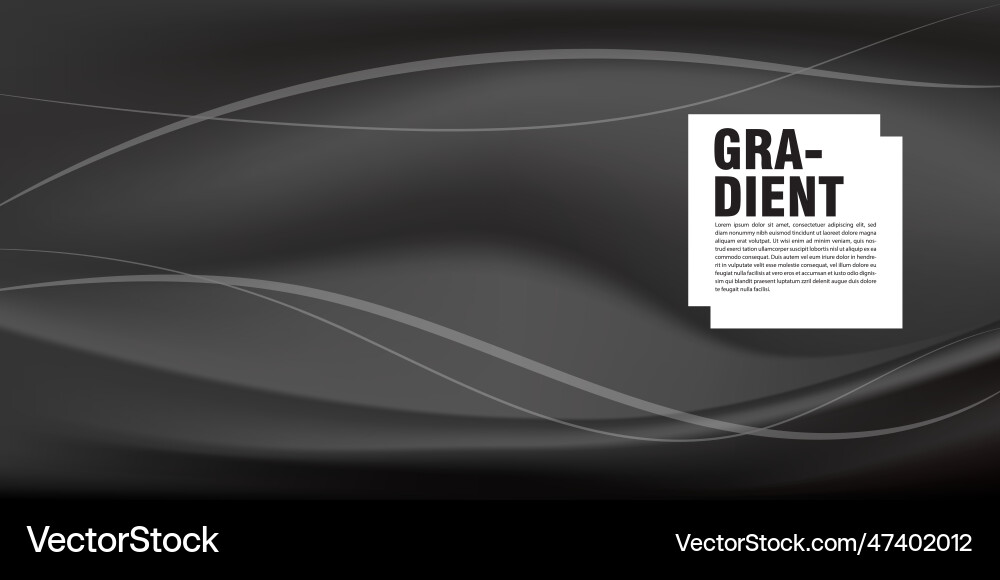 Abstract background smooth black gradient mesh Vector Image