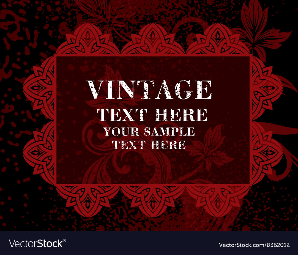 Dark red frame Royalty Free Vector Image - VectorStock