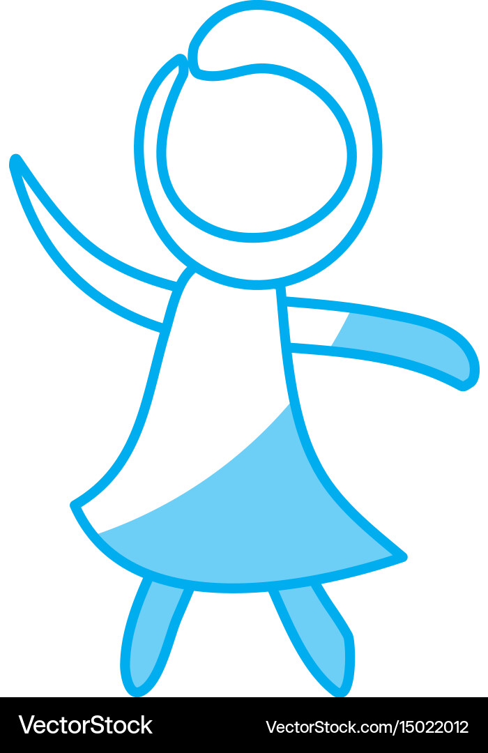 Figure of woman icon Royalty Free Vector Image