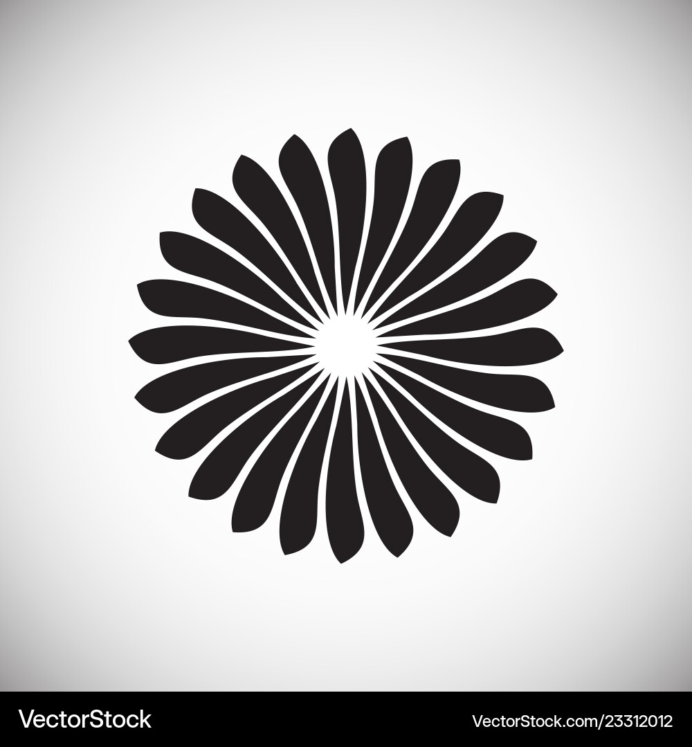 Flower icon on white background for graphic Vector Image