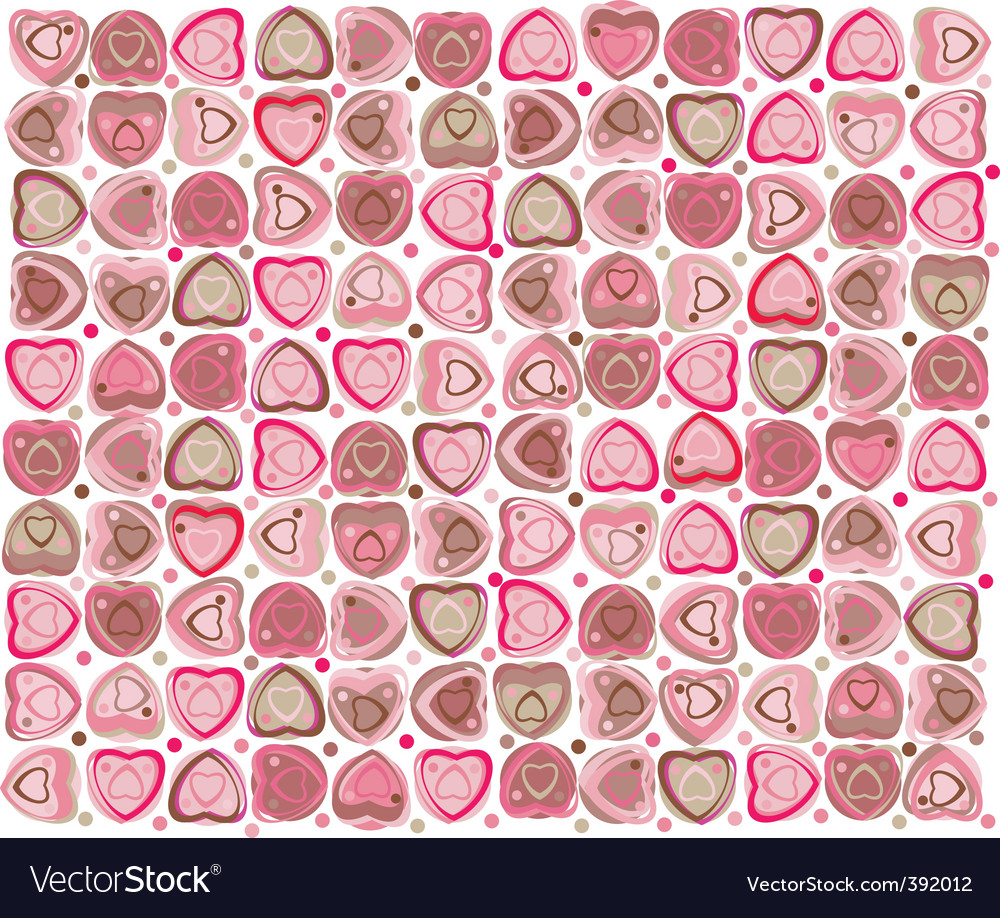 Heart pattern Royalty Free Vector Image - VectorStock