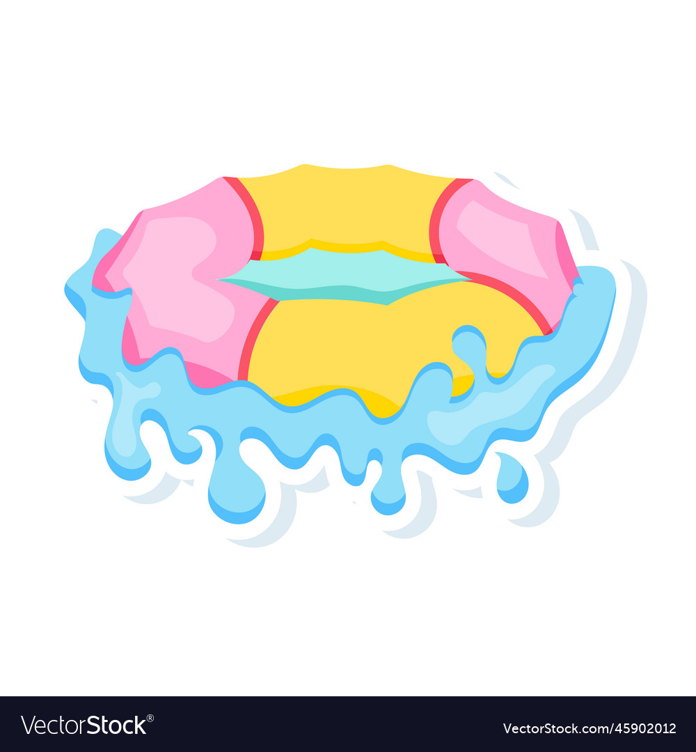 Inflatable pool Royalty Free Vector Image - VectorStock