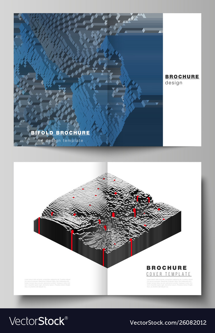 Layout two a4 format modern cover Royalty Free Vector Image